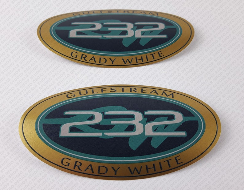 Grady White 232 Gulfstream Decals Set of 2 X 5" - Etsy