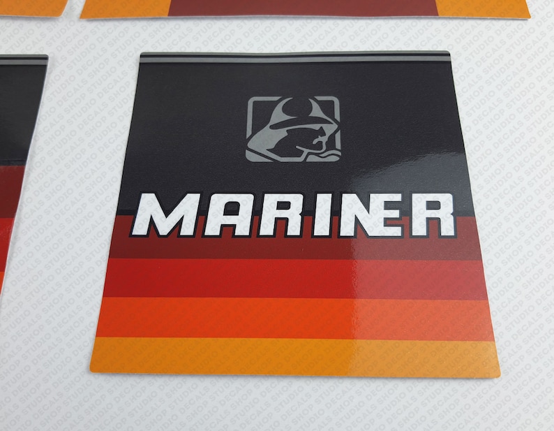 Mariner 40HP Magnum 1989 Outboard Engine Decals Sticker Set ...