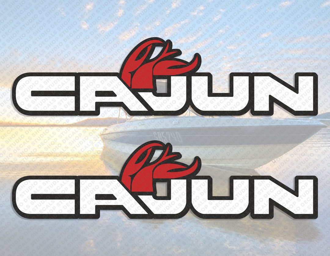 Cajun Bass Boat Logo V1 Decals Set of 2 - Etsy