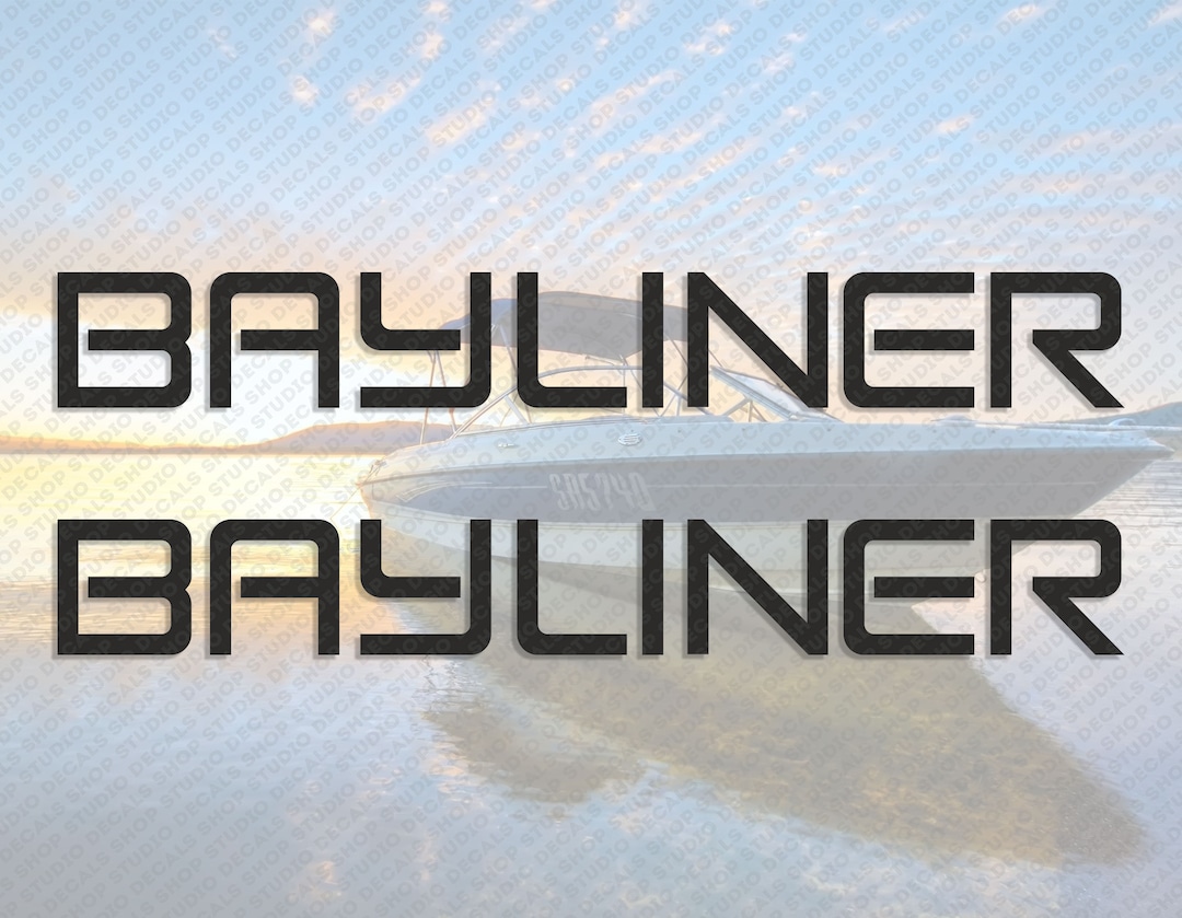 Bayliner Boat Logo Decals Set of 2 X 24 - Etsy