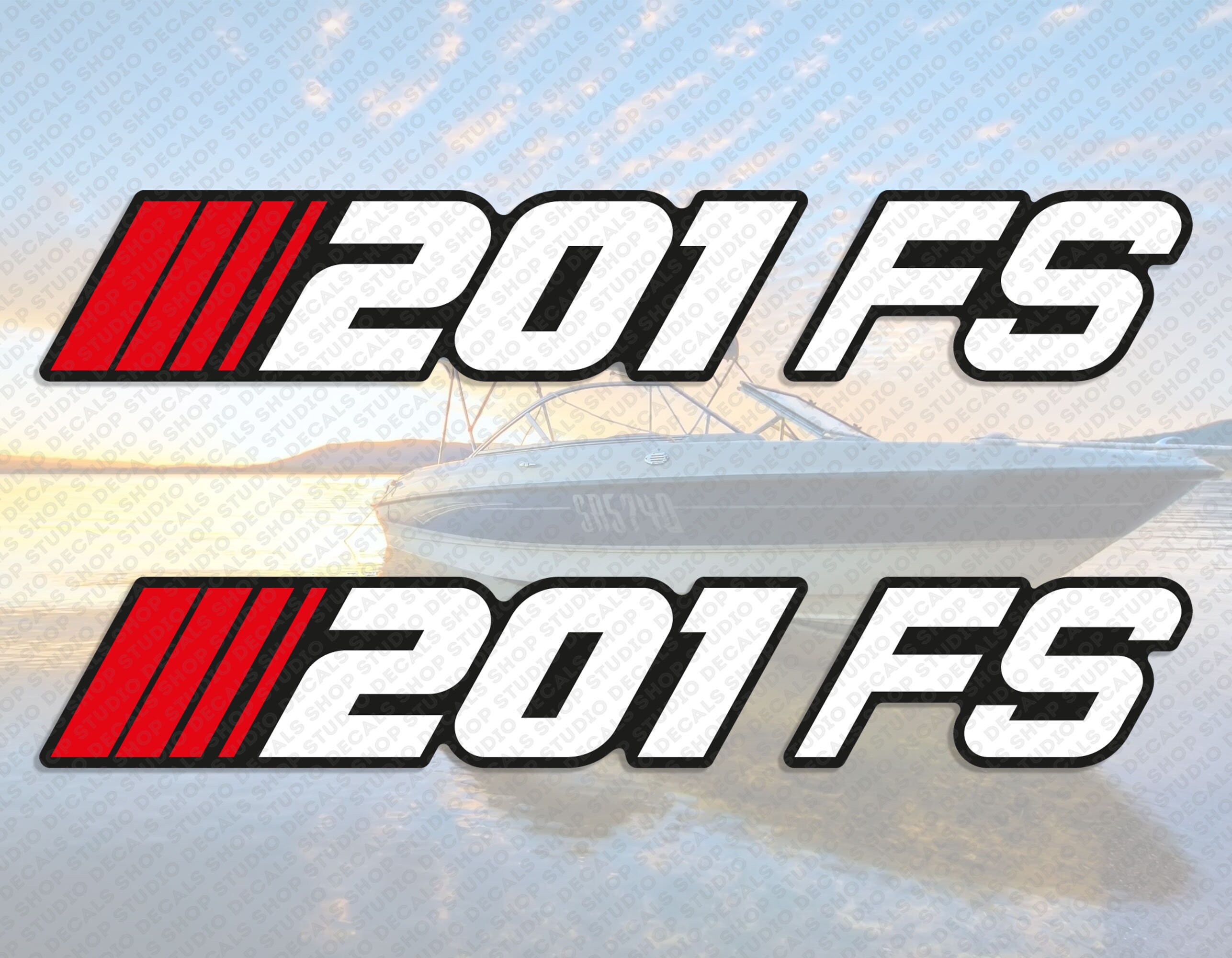 Stratos 201 FS Boat Logo Decal Set of 2 X 15" - Etsy