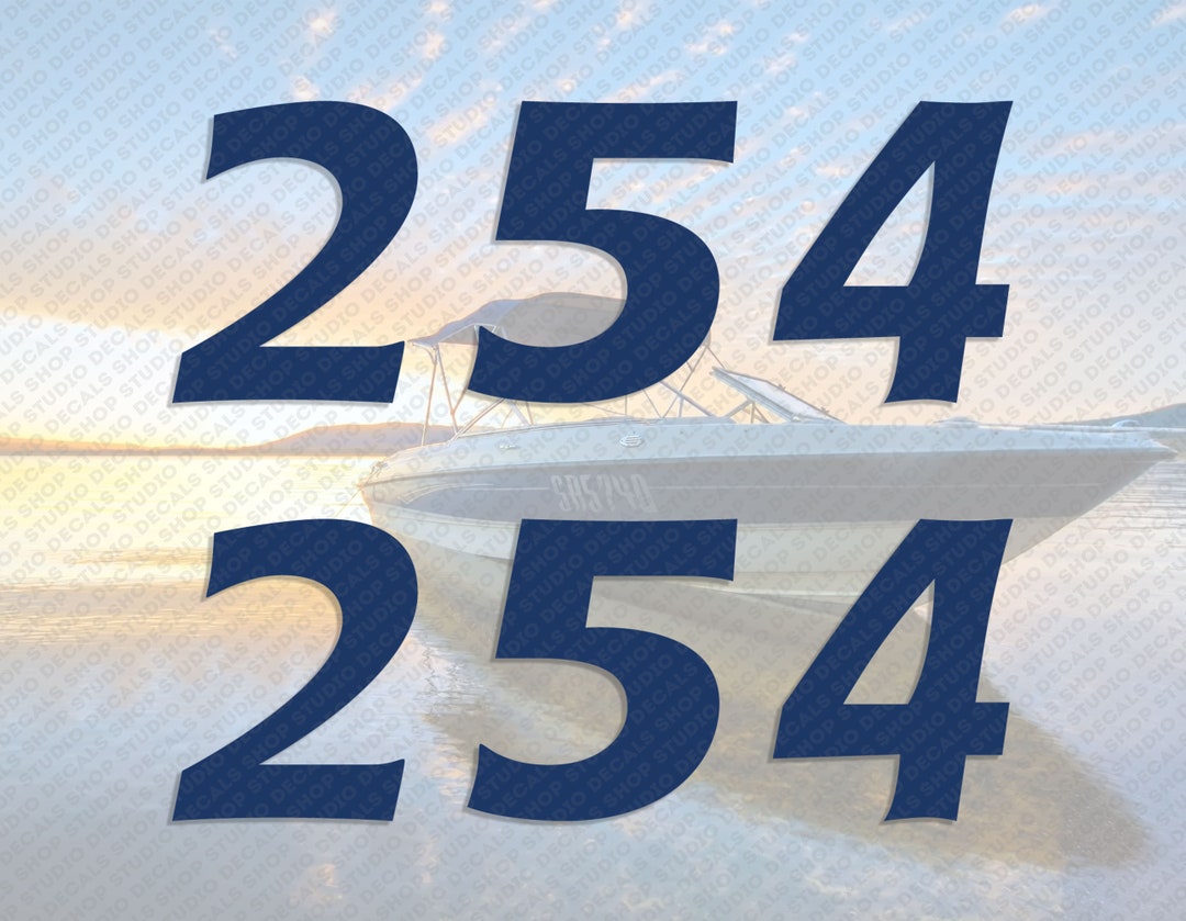 Cobia Boat 254 Decals Set of 2 X 7" - Etsy