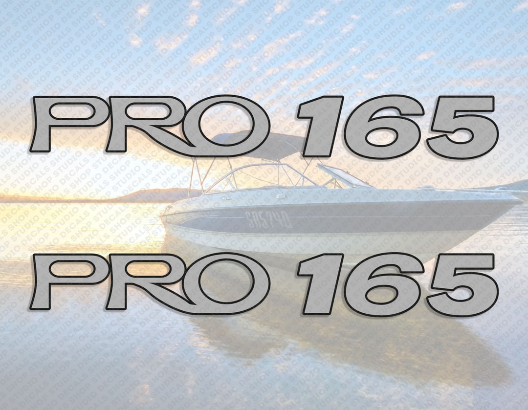 Pro Craft Pro 165 Boat Silver Decal Set of 2 X 14" - Etsy