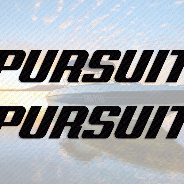 Pursuit Decal - Etsy