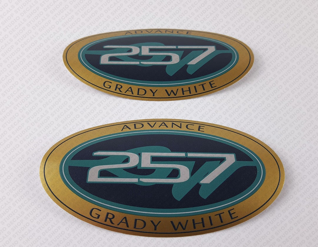 Grady White 257 Advance Decals Set of 2 X 5" - Etsy