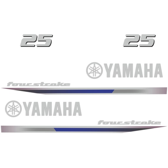 Yamaha 25 HP Four Stroke 2013 outboard engine decals sticker | Etsy