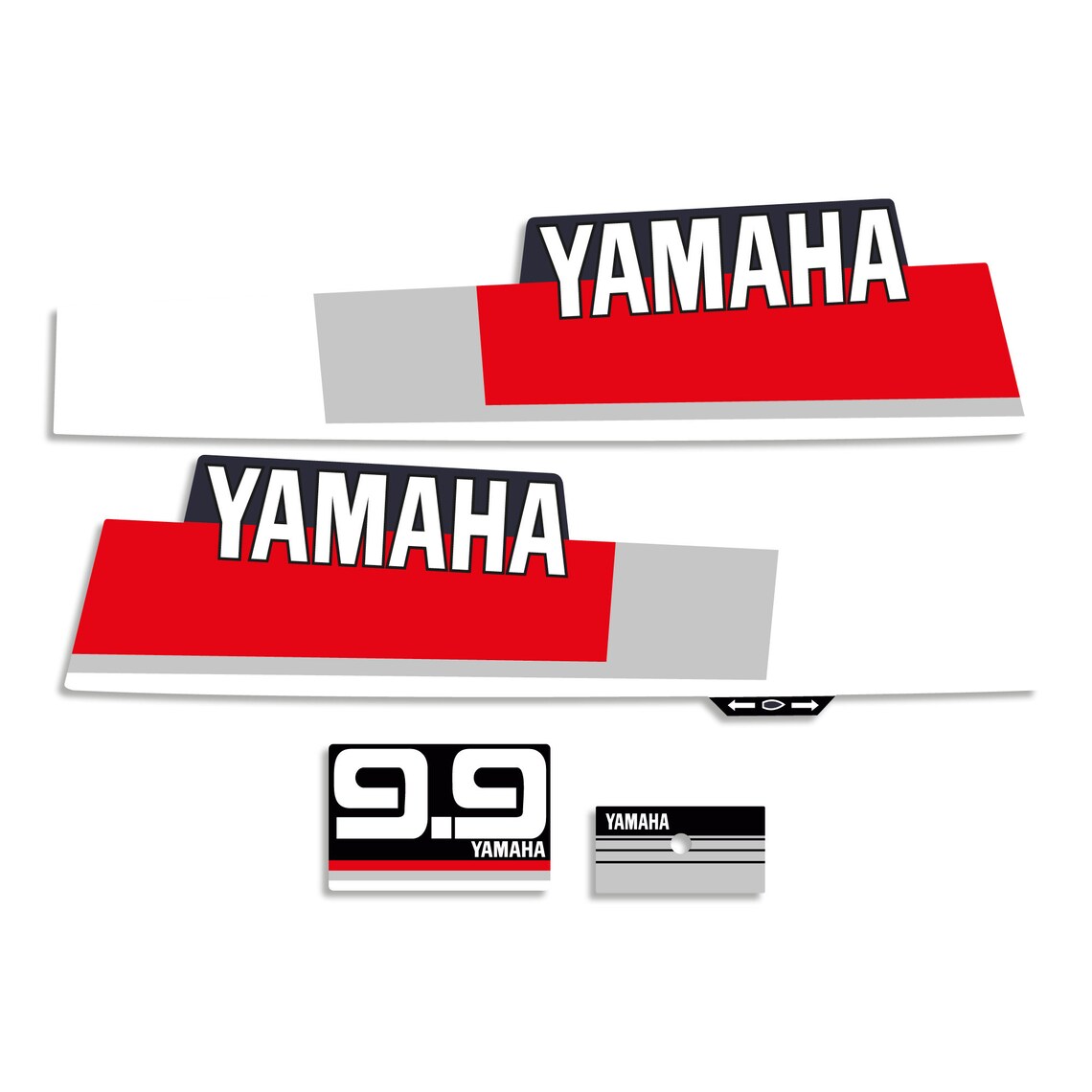 Yamaha 9.9 HP Two Stroke 90's Outboard Engine Decals - Etsy