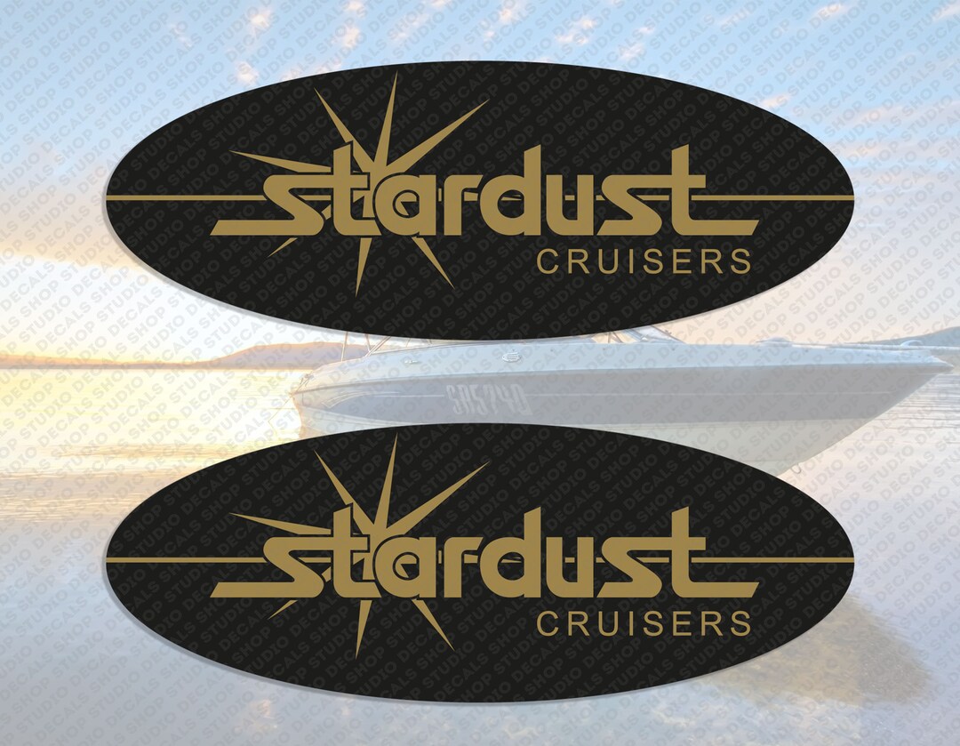 Stardust Cruisers Boat Logo Gold Decal Set of 2 X 16" - Etsy