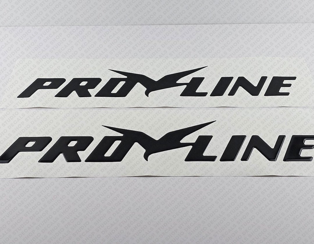 Pro Line Boat Logo Black Raised Domed 3D Decal Set of 2 - Etsy