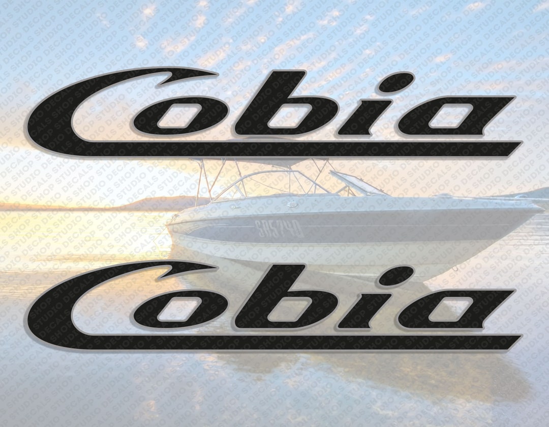 Cobia Boat Logo V2 Silver/black Decals Set of 2 - Etsy