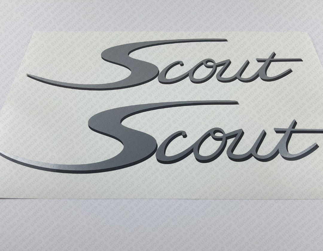 Scout Boat Logo Silver Decal Set of 2 - Etsy