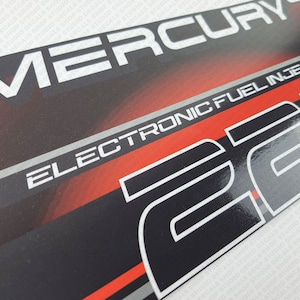 Mercury 225HP EFI 1995-2001 Outboard Engine Decals Sticker Set ...