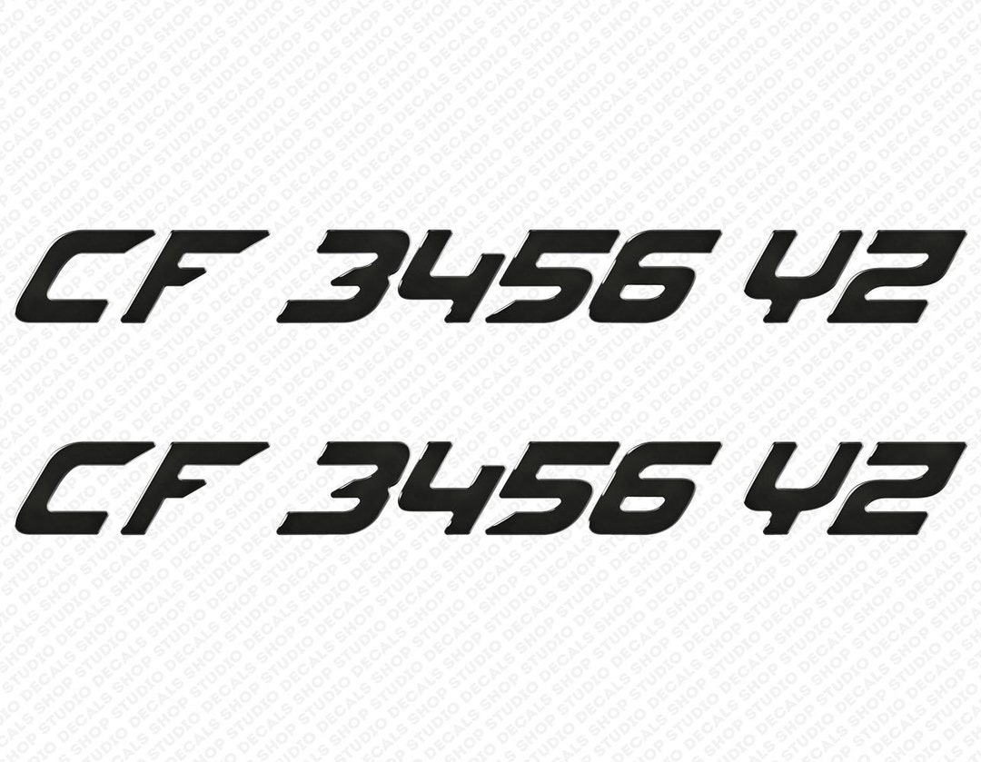Larson Matching Font Boat Raised Domed Registration Decals Stickers 30. ...