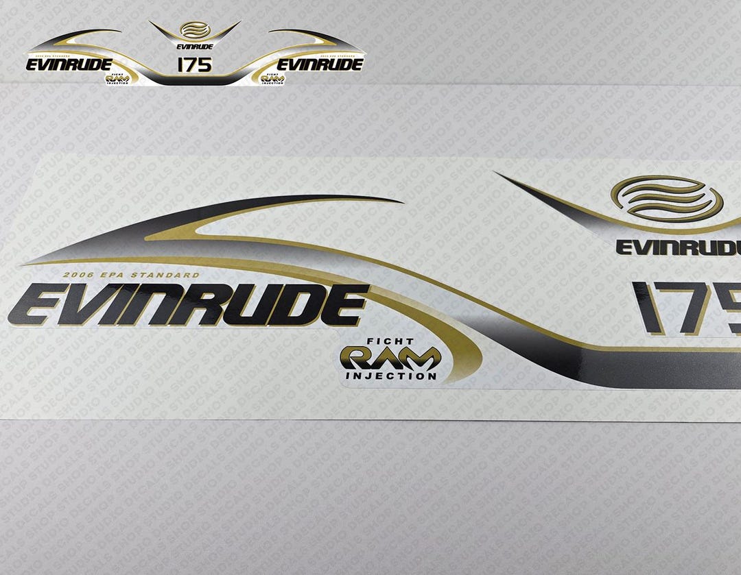 Evinrude 175HP Ficht RAM Injection 2001 White Cowl Outboard Engine ...