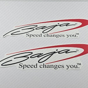 Baja Boat Transparent Logo Decals Set of 2 X 18" - Etsy