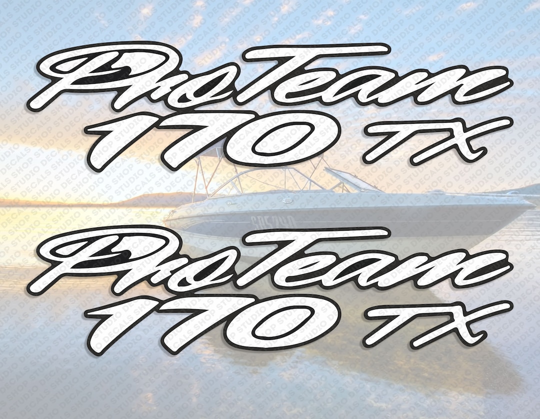 Bass Tracker Pro Team 170 TX Boat Decals Set of 2 X 14.5" - Etsy