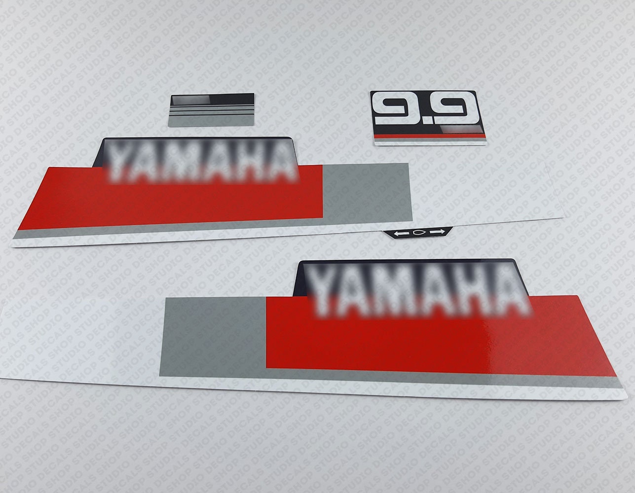 Yamaha 9.9 HP Two Stroke 90's Outboard Engine Decals Sticker Set ...