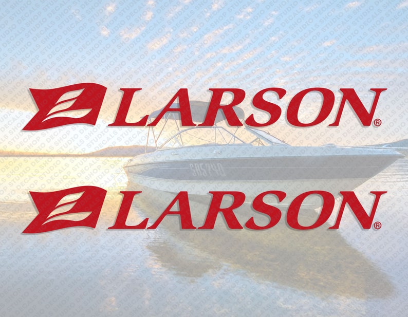 Larson Boat Logo Decal Set of 2 - Etsy