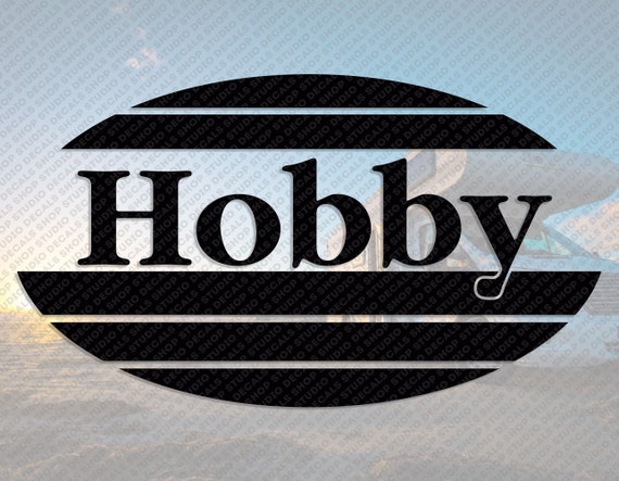 Hobby Logo Decal Sticker Reproduction | Etsy