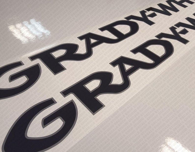 Grady White Boat Logo 2 Colors Decals Set of 2 - Etsy