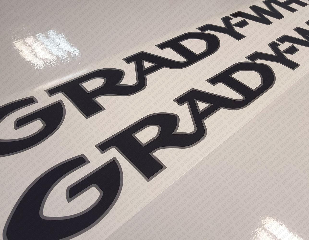 Grady White Boat Logo 2 Colors Decals Set of 2 - Etsy