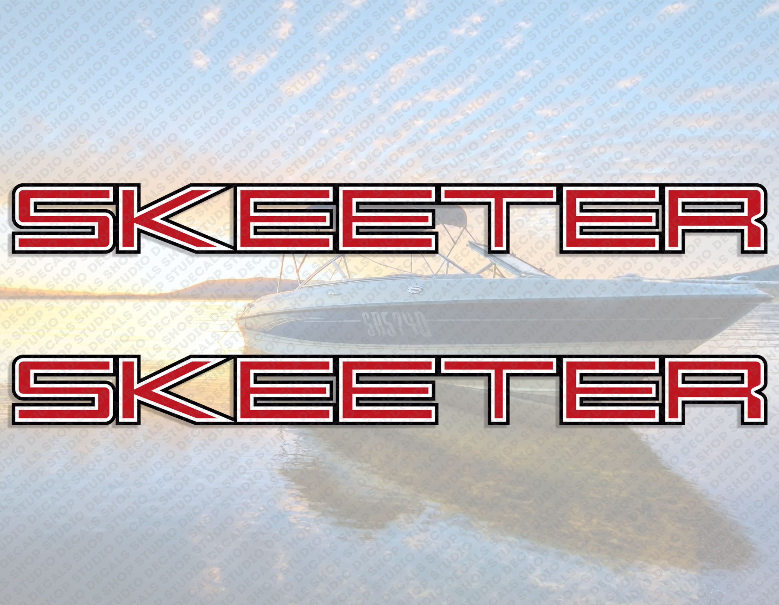 Skeeter Boat Logo V2 Decal Set of 2 - Etsy
