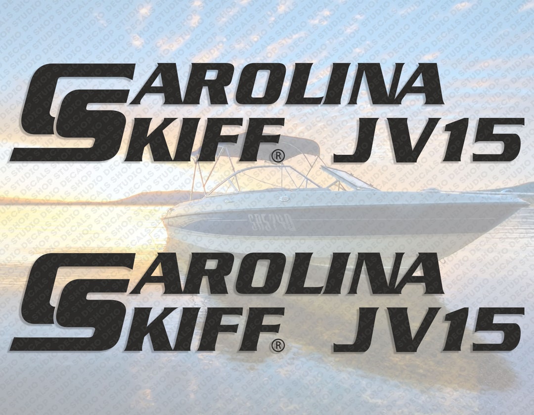 Carolina Skiff JV15 Boat Logo Decals Set of 2 - Etsy
