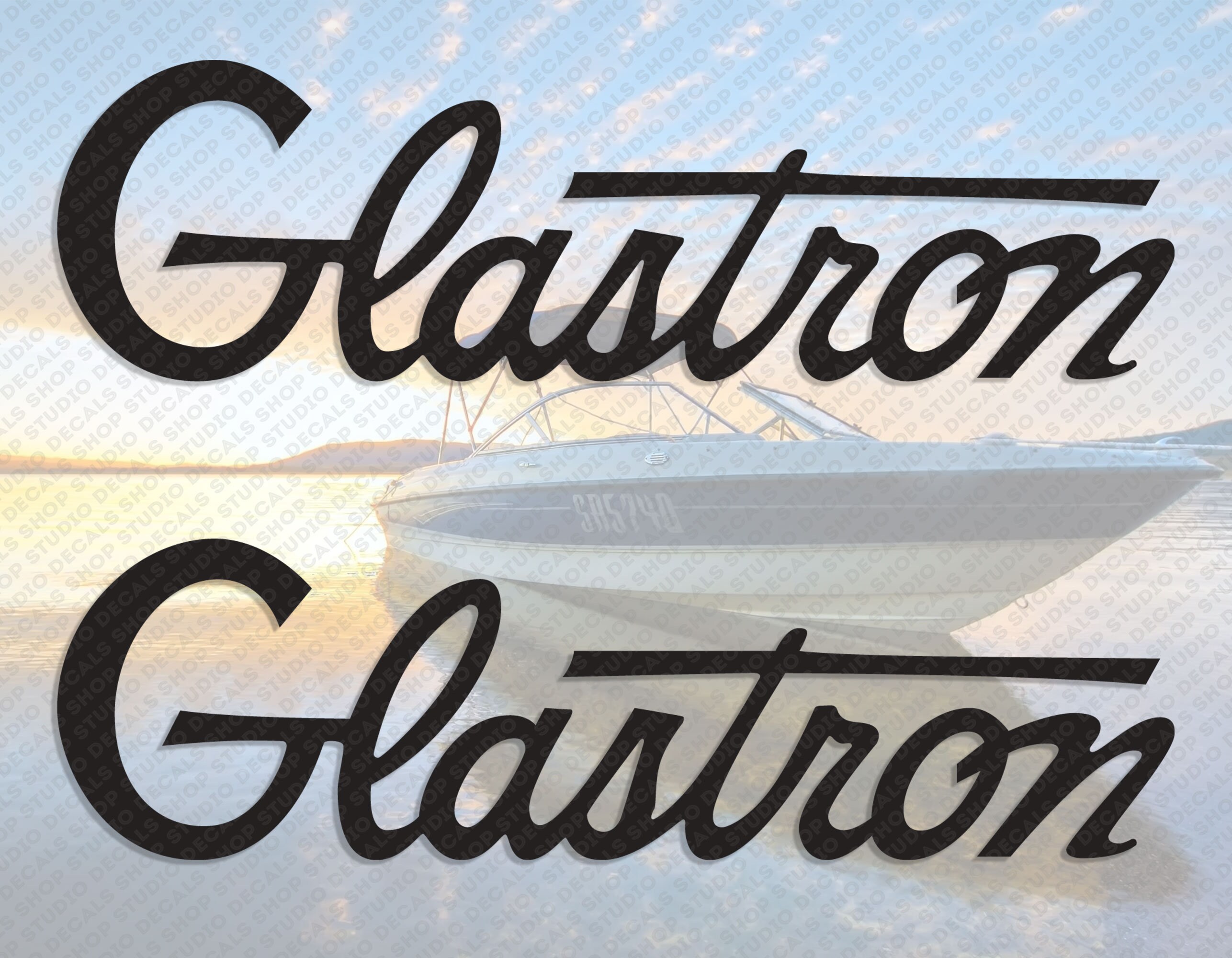 Glastron Boat Logo 1964 Decals Set of 2 X 18 - Etsy