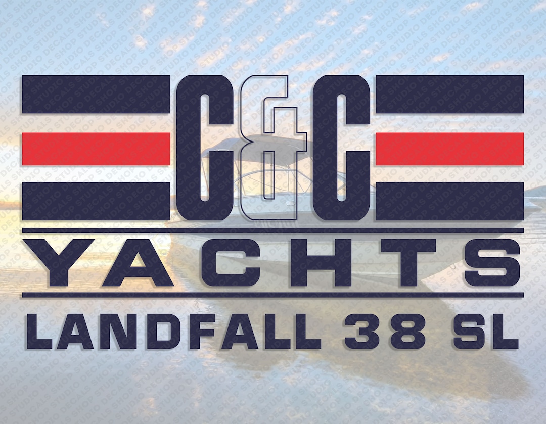 C&C Yachts Landfall 38 SL Boat Logo Decal 11.75" - Etsy