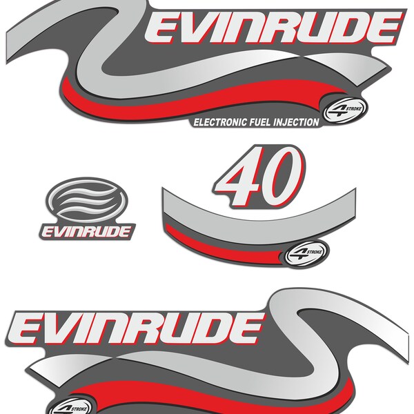 Evinrude Outboard Decal - Etsy