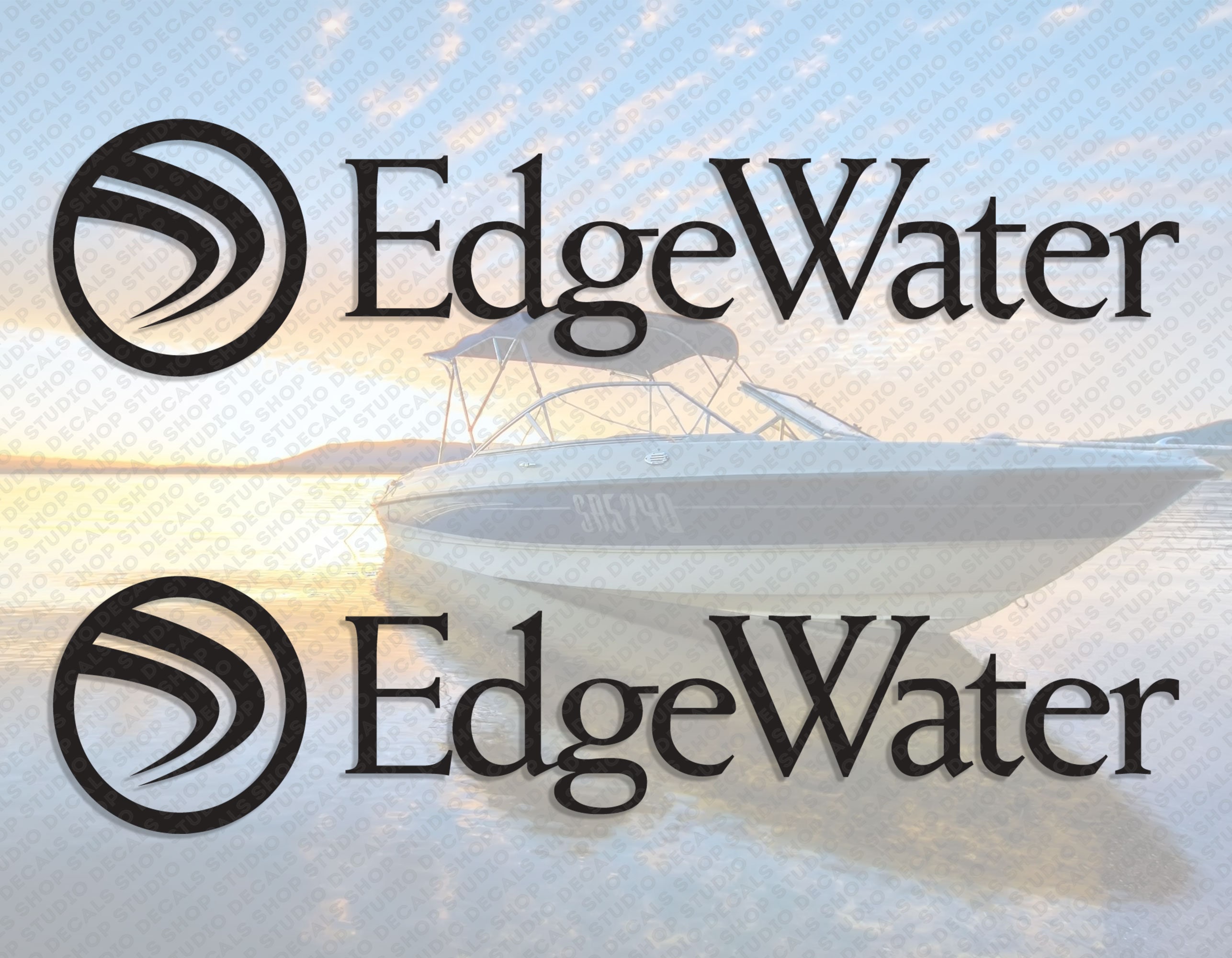 Edgewater Boat Logo Decals Set of 2 X 21 - Etsy