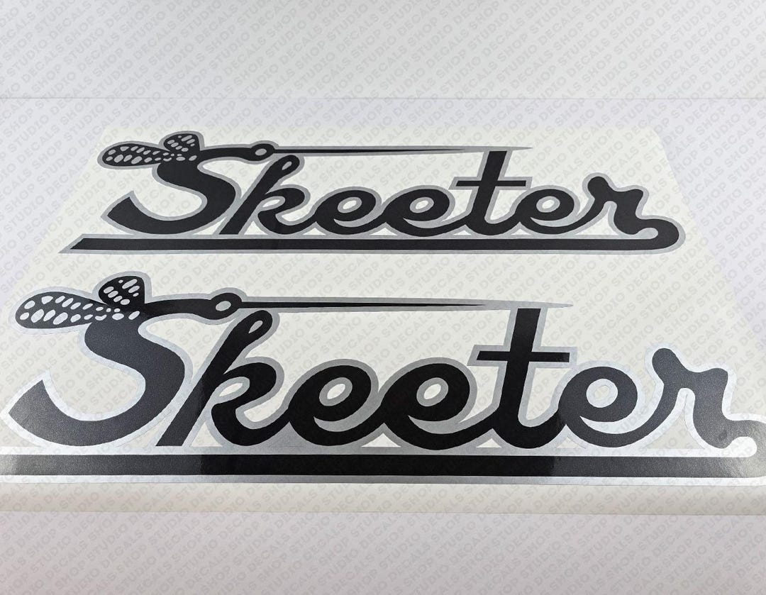 Skeeter Boat Logo V1 Silver Decal Set of 2 - Etsy