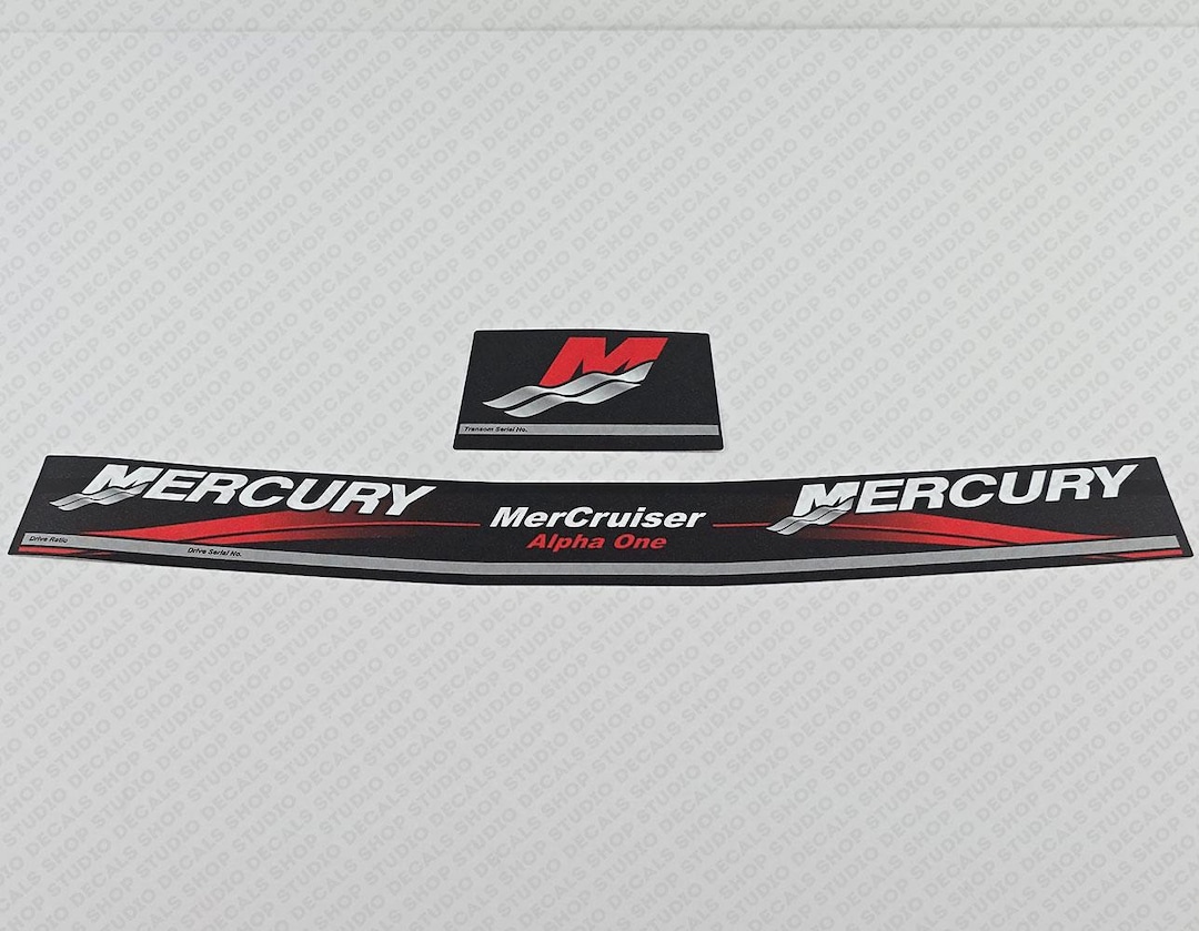 Mercury Mercruiser Alpha One Outdrive 1998-1999 Decals Sticker Set ...