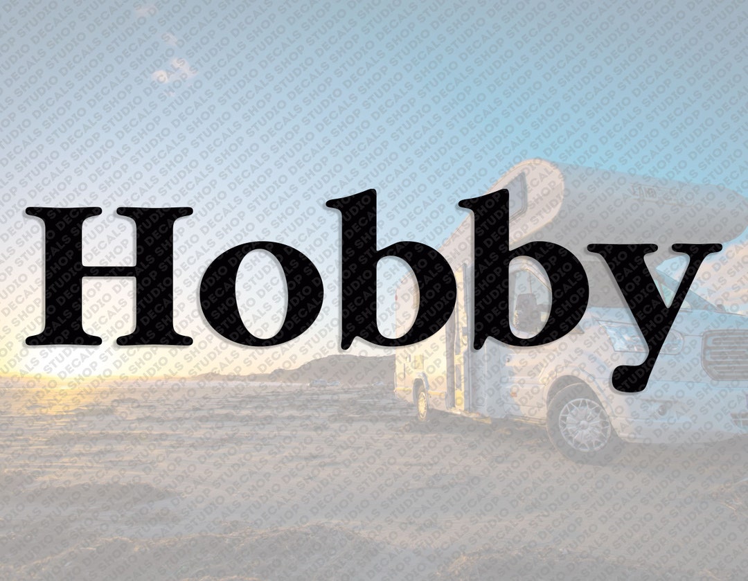 Hobby Lettering Decal Sticker Reproduction - Etsy