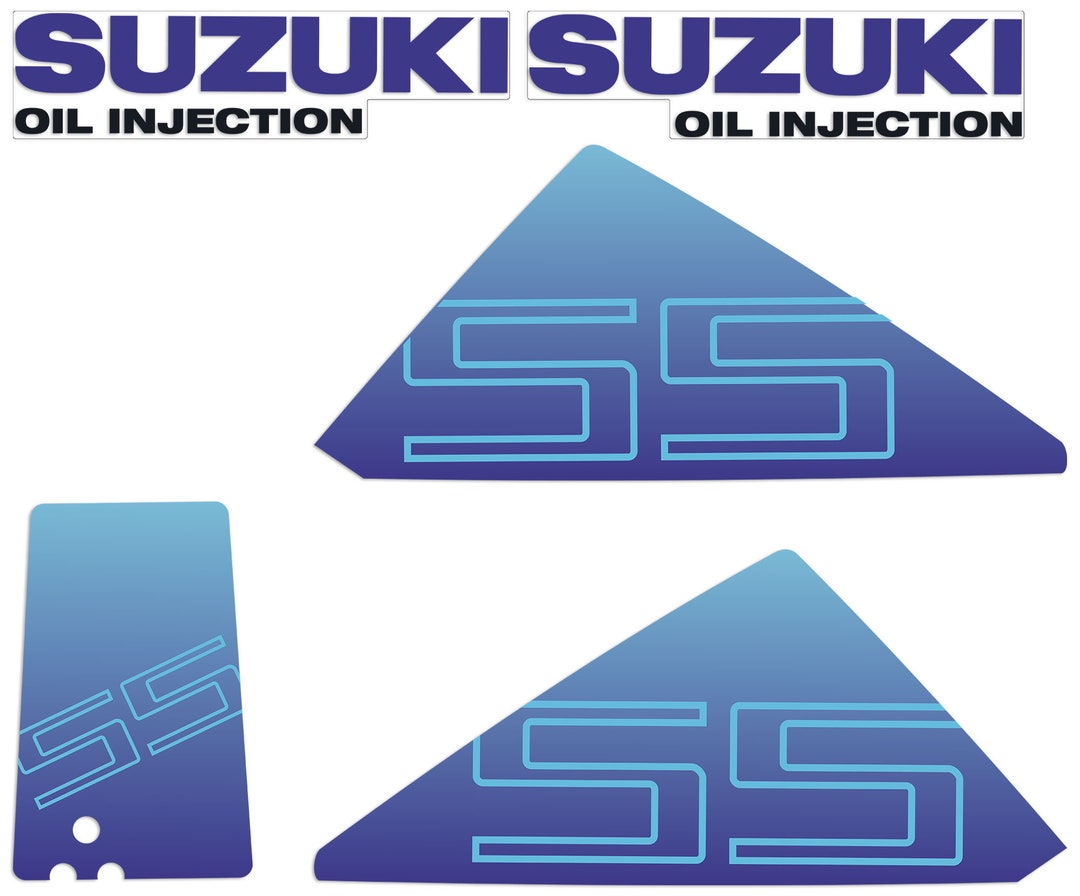 Suzuki DT55 55hp Two Stroke Oil Injected Outboard Engine Decals Sticker ...