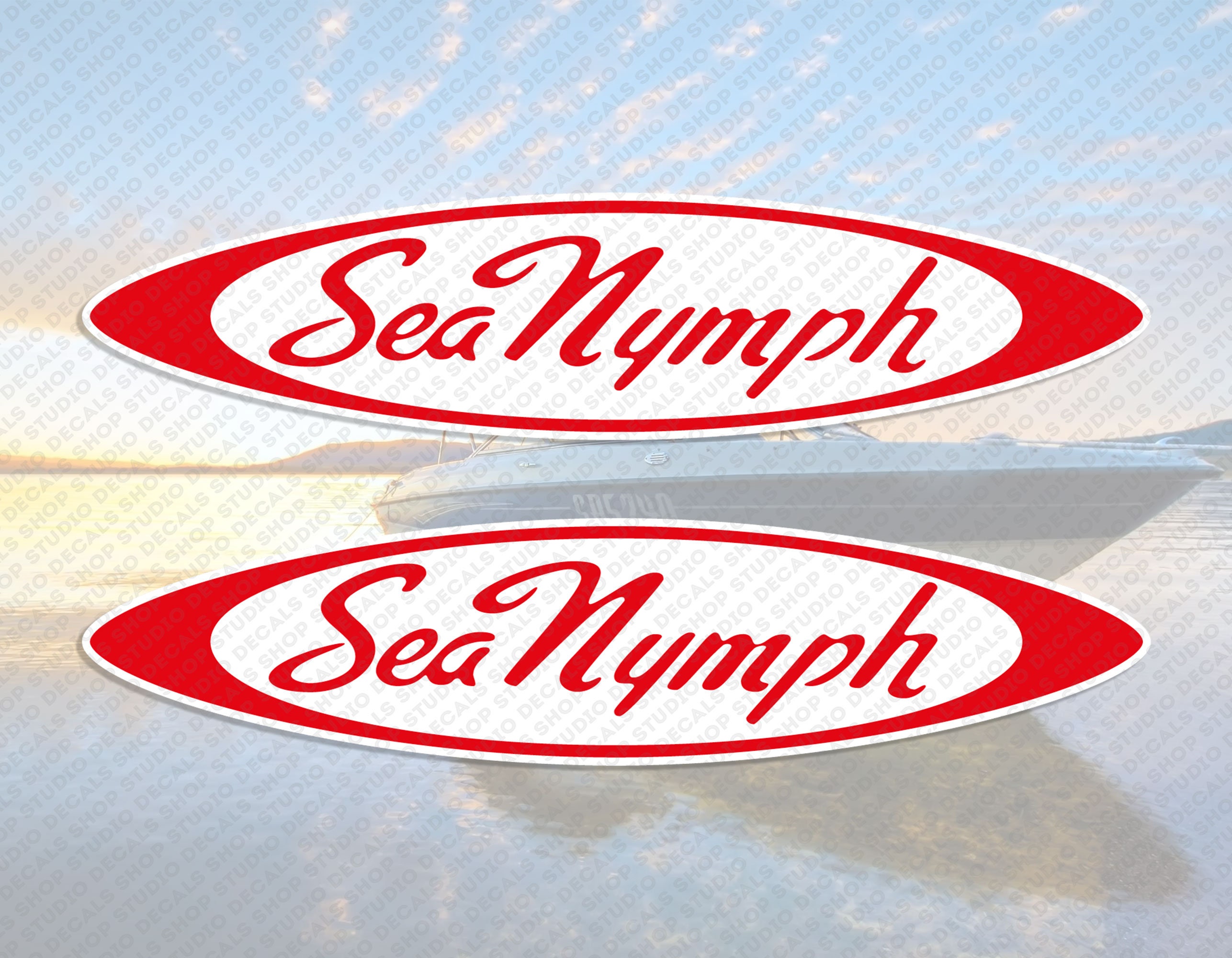 Sea Nymph Boat Logo Oval Decal Set of 2 - Etsy