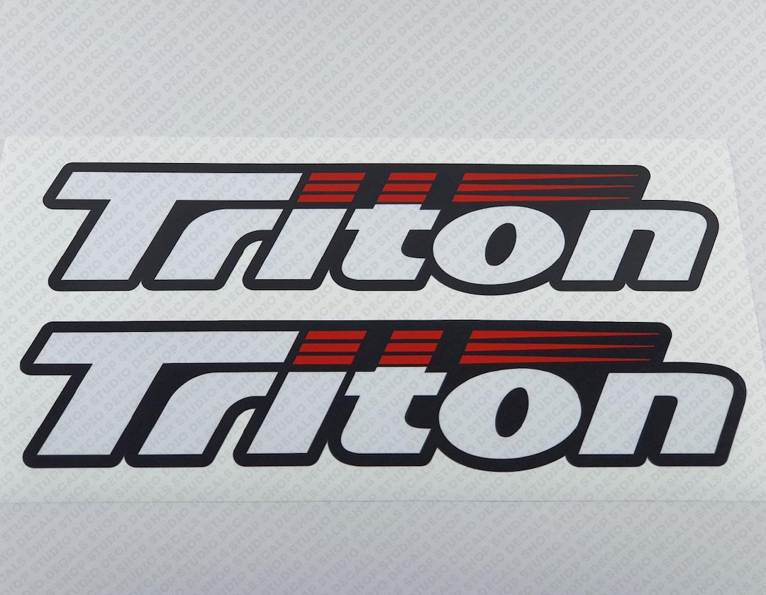 Triton Boat Logo V2 Decal Set of 2 X 17" - Etsy