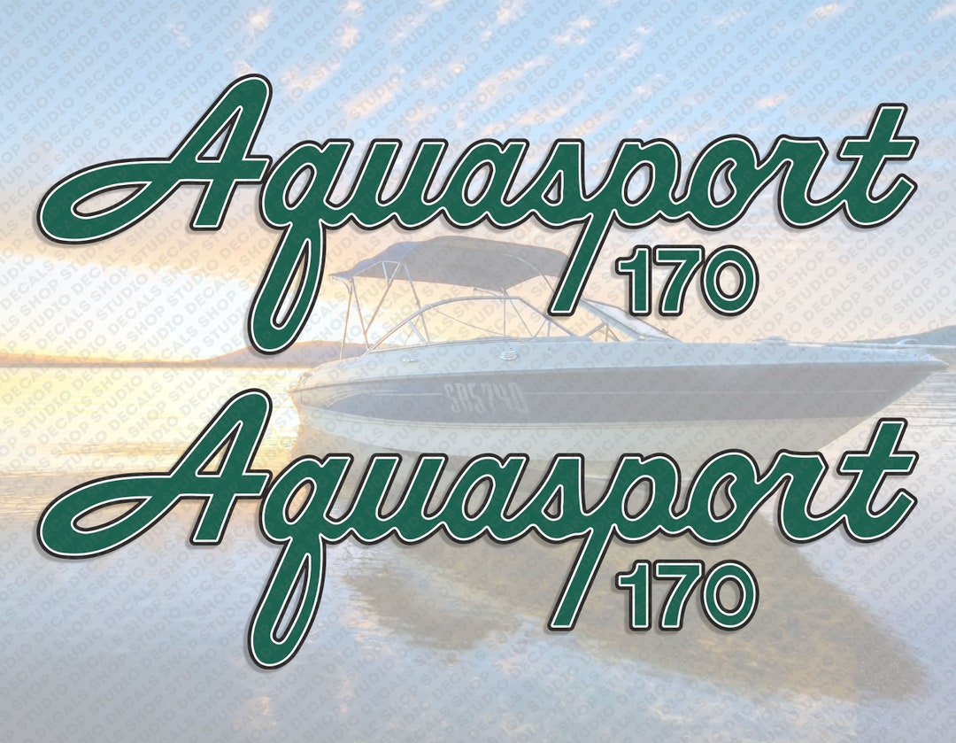 Aquasport 170 Boat Logo Decals Set of 2 - Etsy