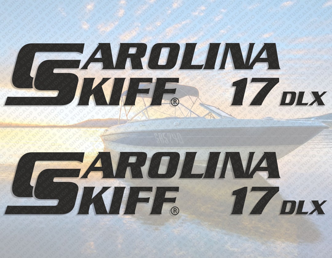 Carolina Skiff 17 DLX Boat Logo Decals Set of 2 X 40" - Etsy