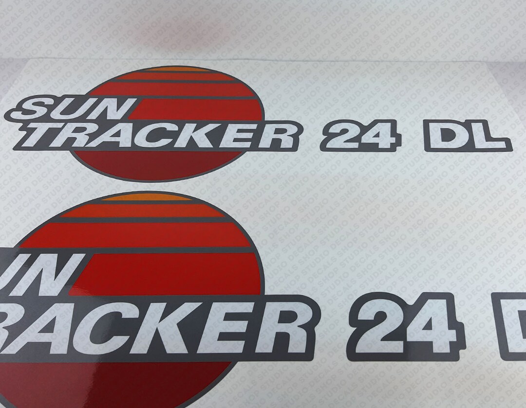 Sun Tracker 24 DL Pontoon Boat Logo Decal Set of 2 X 31" - Etsy