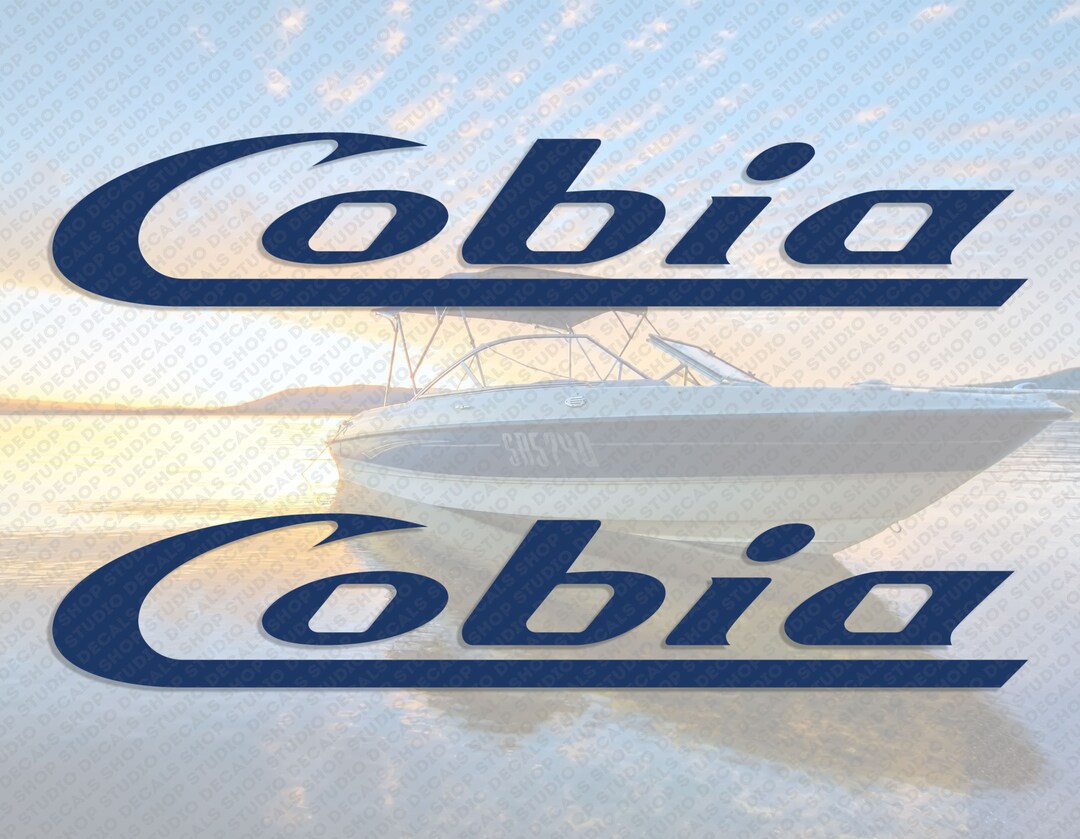 Cobia Boat Logo V2 Decals Set of 2 - Etsy