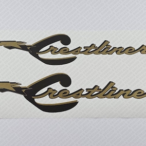 Crestliner Boat Logo Gold Decal Set of 2 X 15.25" - Etsy