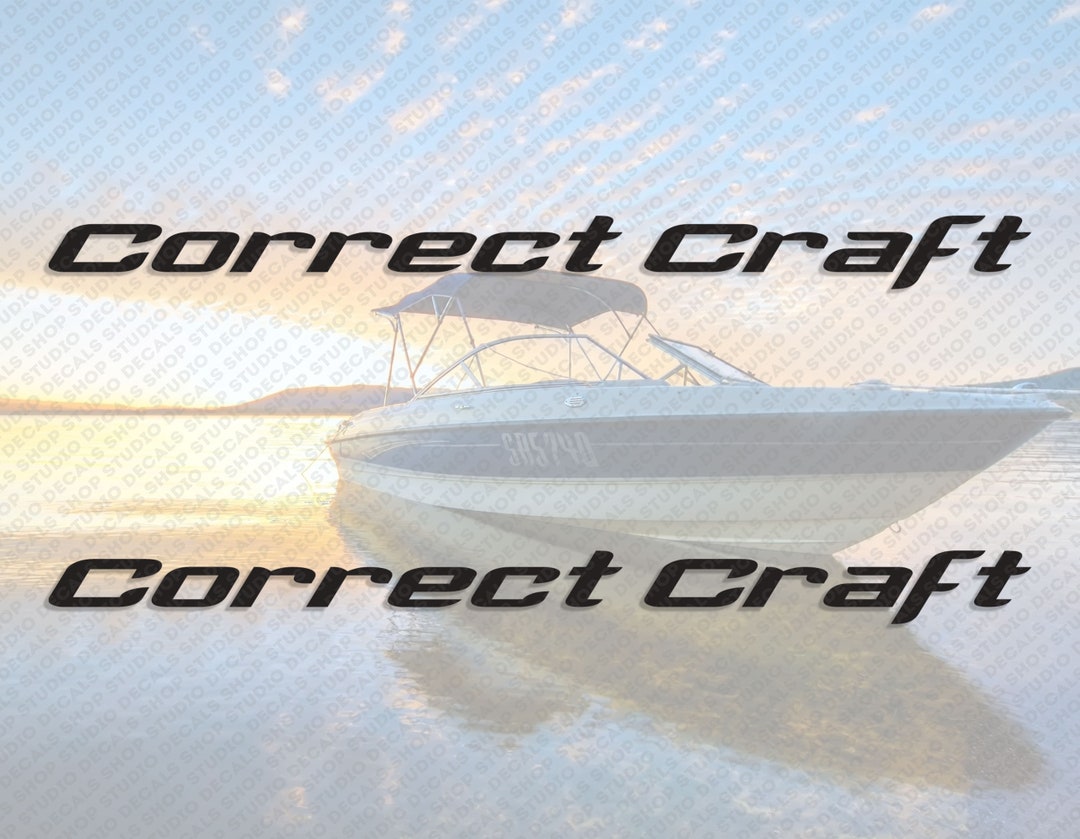 Correct Craft Boat Logo Decals Set of 2 X 24" - Etsy