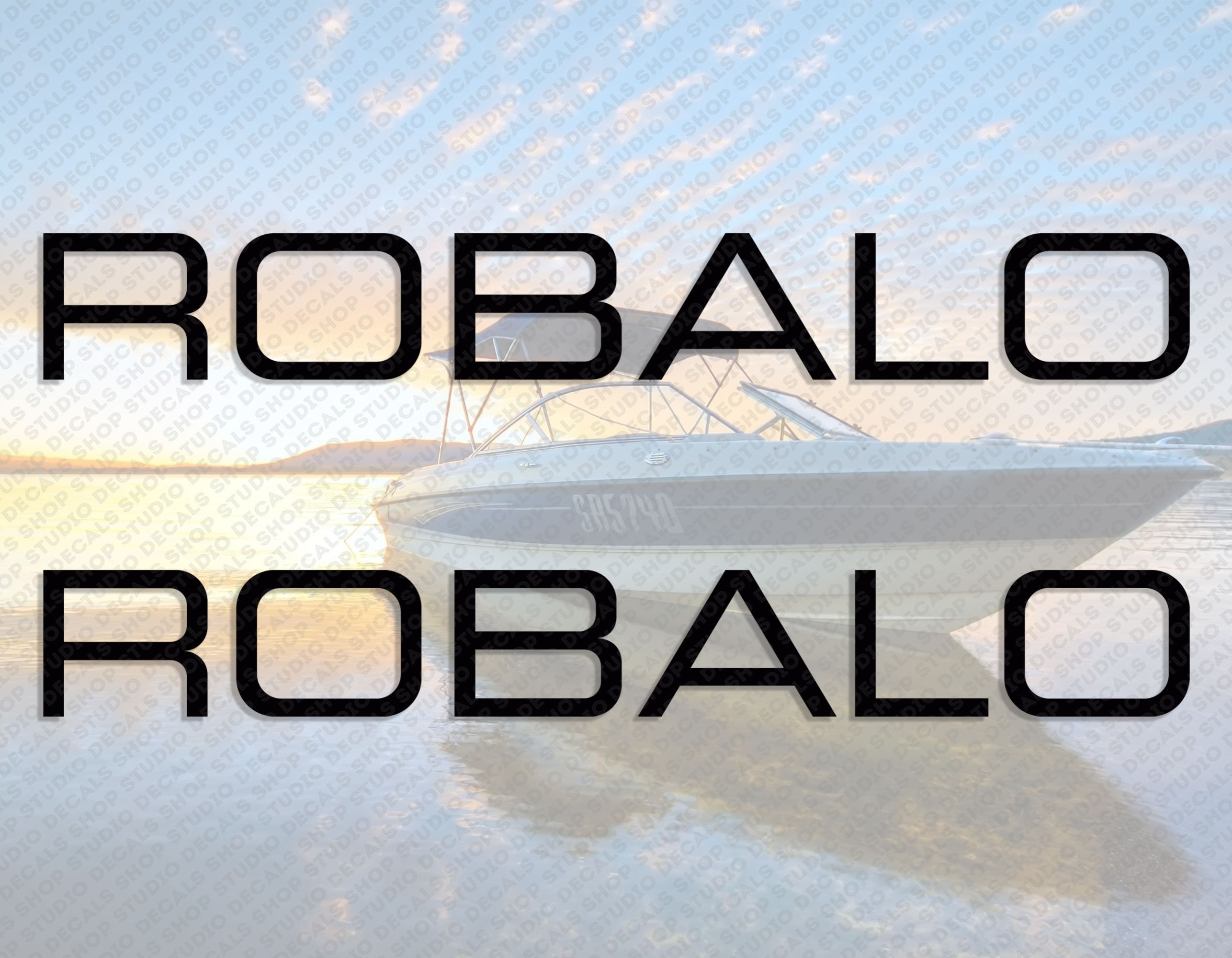 Robalo Boat Logo Decal Set of 2 X 24 - Etsy