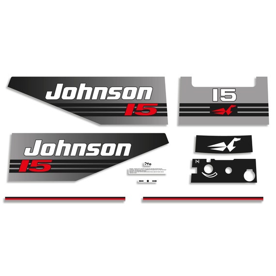 Johnson 15HP Two Stroke 1992 Outboard Engine Decals Sticker - Etsy