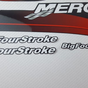 Mercury 60 Hp Four Stroke Outboard Engine Decals Sticker Set ...
