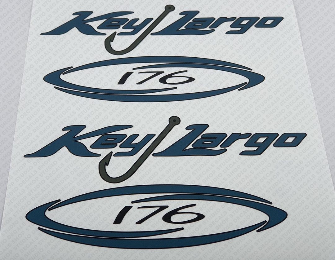 Key Largo 176 Center Console Boat Decal Set of 2 X 11" - Etsy