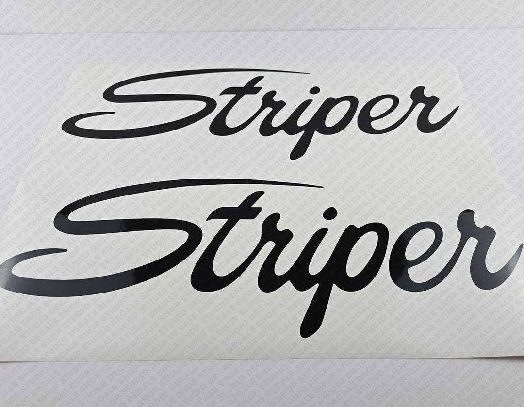 Seaswirl Striper Boat Logo Decal Set of 2 - Etsy