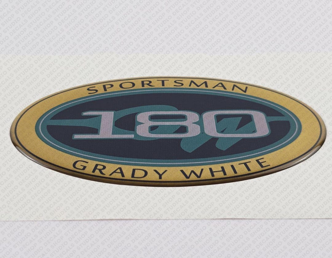 Grady White 180 Sportsman Raised Domed Decal Sticker 5" - Etsy