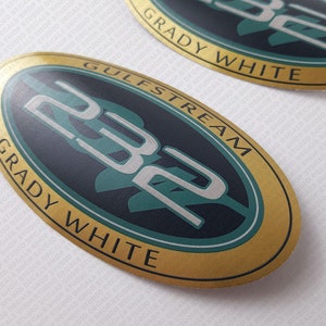 Grady White 232 Gulfstream Decals Set of 2 X 5" - Etsy